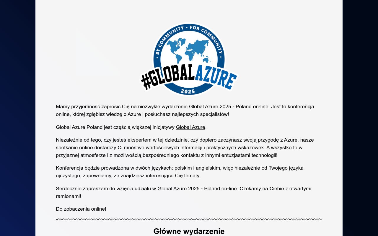 Global Azure 2025 - Poland on-line